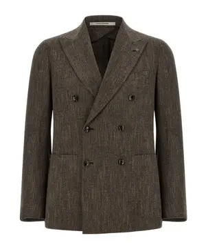 Tagliatore Double-breasted Blazer - Brown