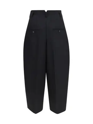 Jacquemus Pleated Cropped Trousers