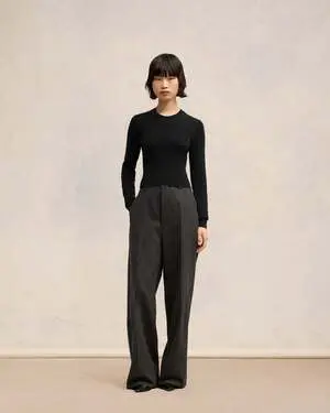 AMI Paris De Coeur Cotton-blend Top