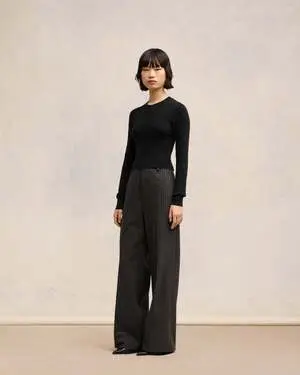 AMI Paris De Coeur Cotton-blend Top