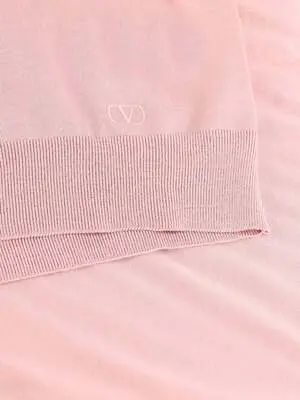 Valentino Garavani Wool Jumper With Scarf - Pink