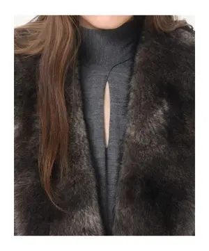 Valentino Garavani Long-sleeved Coat With Fur Collar