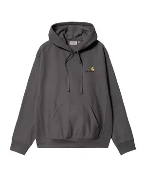 Carhartt Work In Progress American Script Hoodie - Graphite