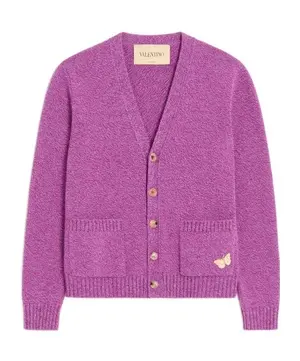 Valentino Garavani Mouliné Wool Cardigan - No