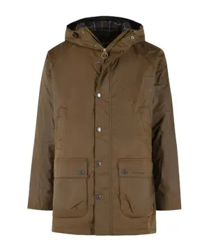 Barbour Logo Detailed Hooded Parka - Green