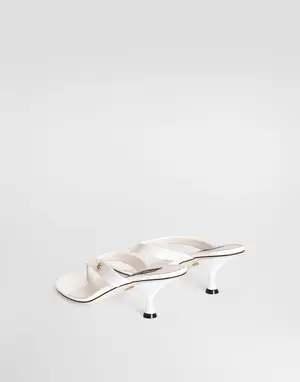 Dolce & Gabbana Patent Leather Thong Sandals