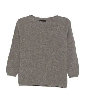 Fabiana Filippi Fine-knit Ribbed Sweater - Grey