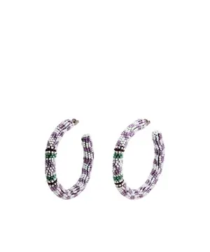 Isabel Marant Étoile Beaded Hoop Earrings - No