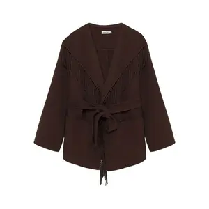 Simkhai Rowen Fringe-trimmed Wool Jacket