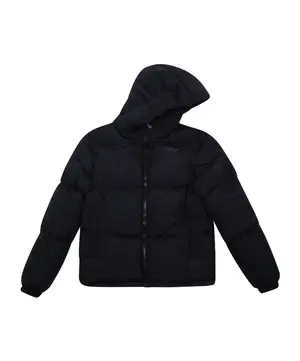 Off-White Long-sleeve Hooded Padded Jacket - Black