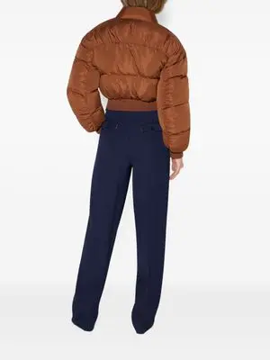 Elisabetta Franchi Down Jacket In Voile Fabric