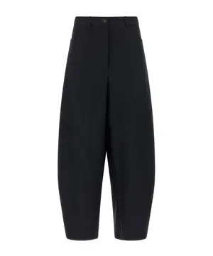 NUDE Barrel Silhouette Pants - Black