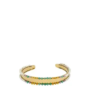 Isabel Marant Étoile Metal Beaded Cuff Bracelet - No