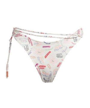 Jacquemus Printed Bikini Bottom Wear - White