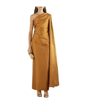 Solace One-shoulder Twill Gown