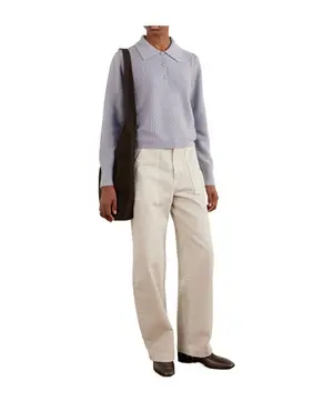 FRAME Cashmere Polo Sweater