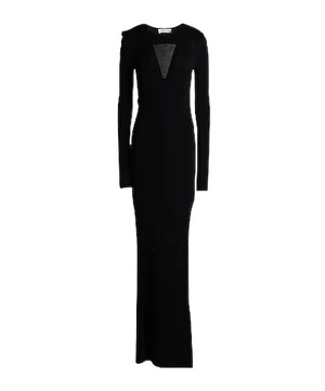 Saint Laurent Solidcolor Knit Dress - Black