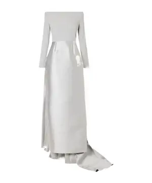 Solace Off-the-shoulder Crepe Gown