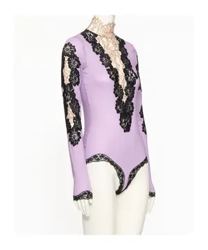 Valentino Garavani Jersey Bodysuit With Lace