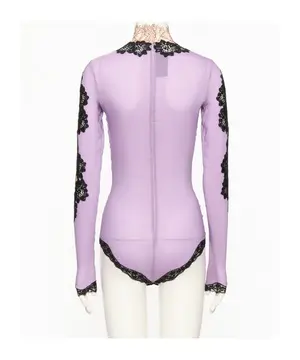 Valentino Garavani Jersey Bodysuit With Lace