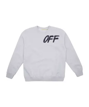 Off-White Crew Neck Sweatshirt - Grey