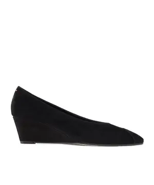 AeydĒ Suede Wedge Pumps