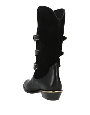 Isabel Marant Étoile Studded Suede And Leather Cowboy Boots - No