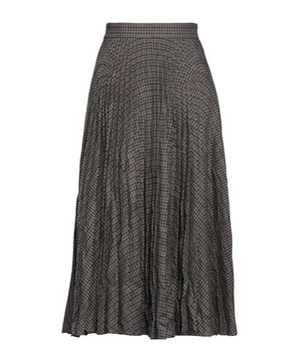 Balenciaga Plaid Pleated Skirt