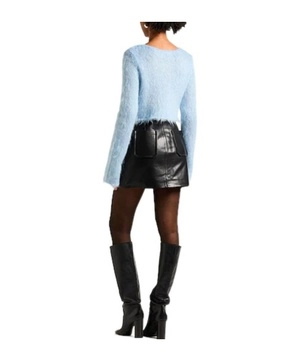 Saint Laurent Solidcolor Lightweight Knit Sweater