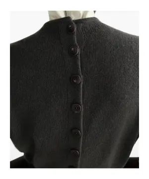 LEMAIRE Reversible Buttoned Sweater In Cashmere