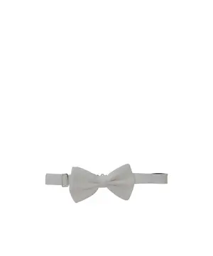 Emporio Armani Cotton Bow Tie - White