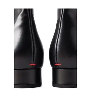 AeydĒ Solid Leather Ankle Boots