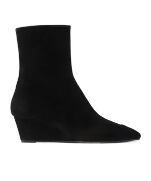 AeydĒ Suede Wedge Ankle Boots