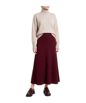 Max Mara Solid Color A-line Knitted Dress