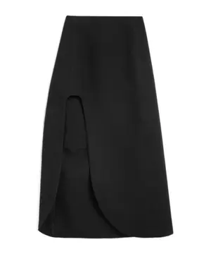 JIL SANDER Wool Sablé Skirt