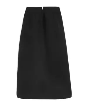 JIL SANDER Wool Sablé Skirt
