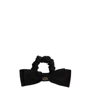 Dior Sweet Bow Hair Tie - Black