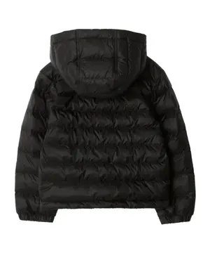 Burberry Checker-tape Hooded Puffer Jacket