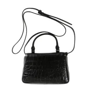 Tory Burch Charlie Embossed Crocodile-print Shoulder Bag