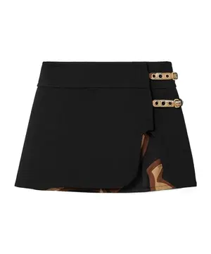 Emilio Pucci Wool Mini Skirt - Black
