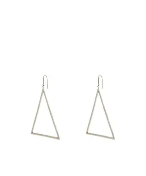 Isabel Marant Étoile Metal Triangle Drop Earrings - No