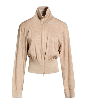 Brunello Cucinelli Minimalist Solidcolor Metallic Knit Sweater - No