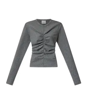 Isabel Marant Étoile Ruched Long-sleeve Top - Grey