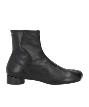 MAISON MARGIELA Simple Leather Ankle Boots - Black