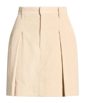 Brunello Cucinelli Corduroy Aline Skirt - Apricot