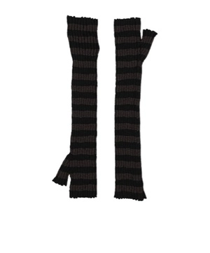 MAISON MARGIELA Striped Knitted Gloves