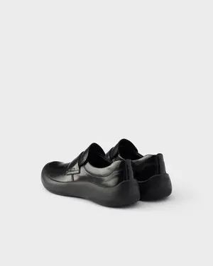 Prada Brushed Leather Loafers