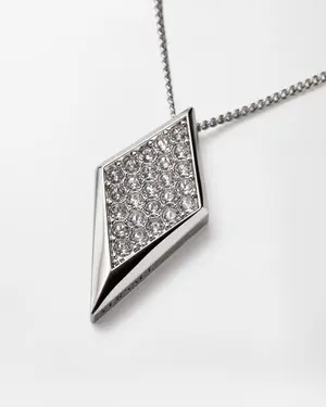 Versace Blade Crystal Necklace
