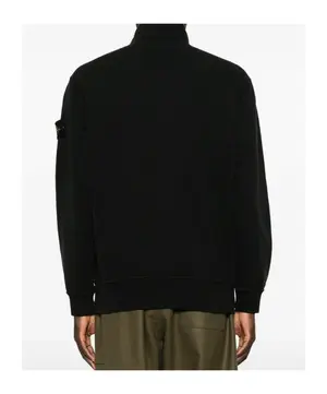 Stone Island Compass-patch Quarter-zip Sweater