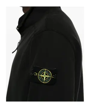 Stone Island Compass-patch Quarter-zip Sweater